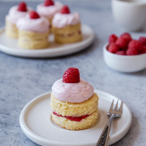 Mini Raspberry Cakes - Recipes - Lip-Smacking Food